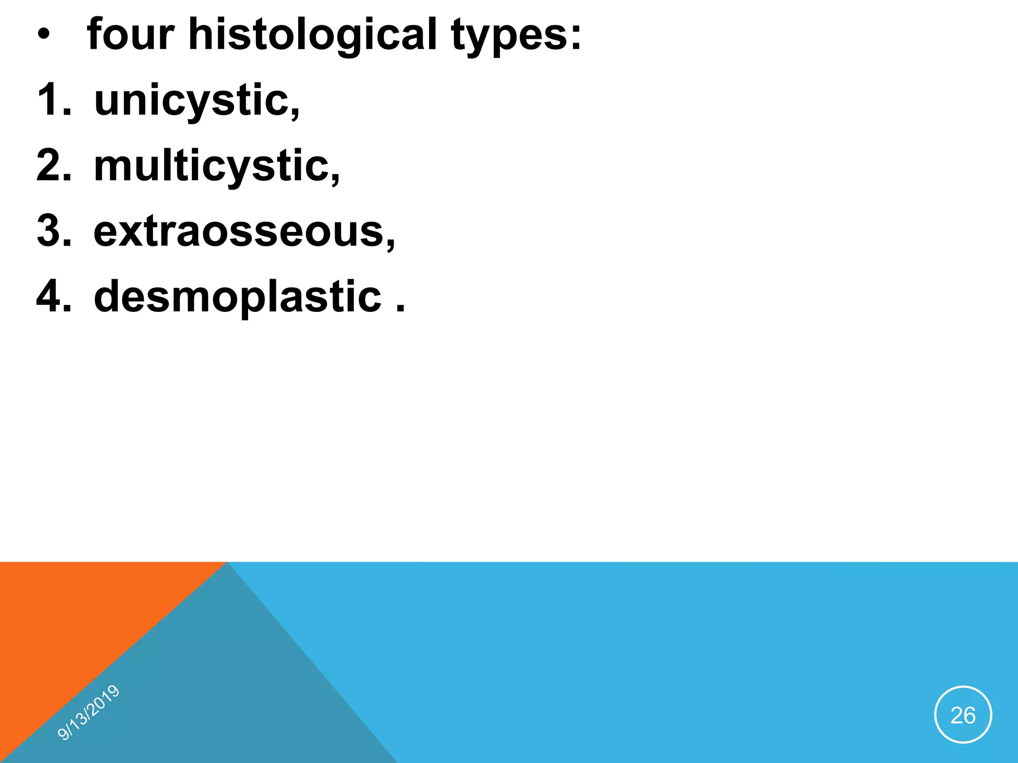 Differential diagnoses and management of mandibular radiolucent lesions ...