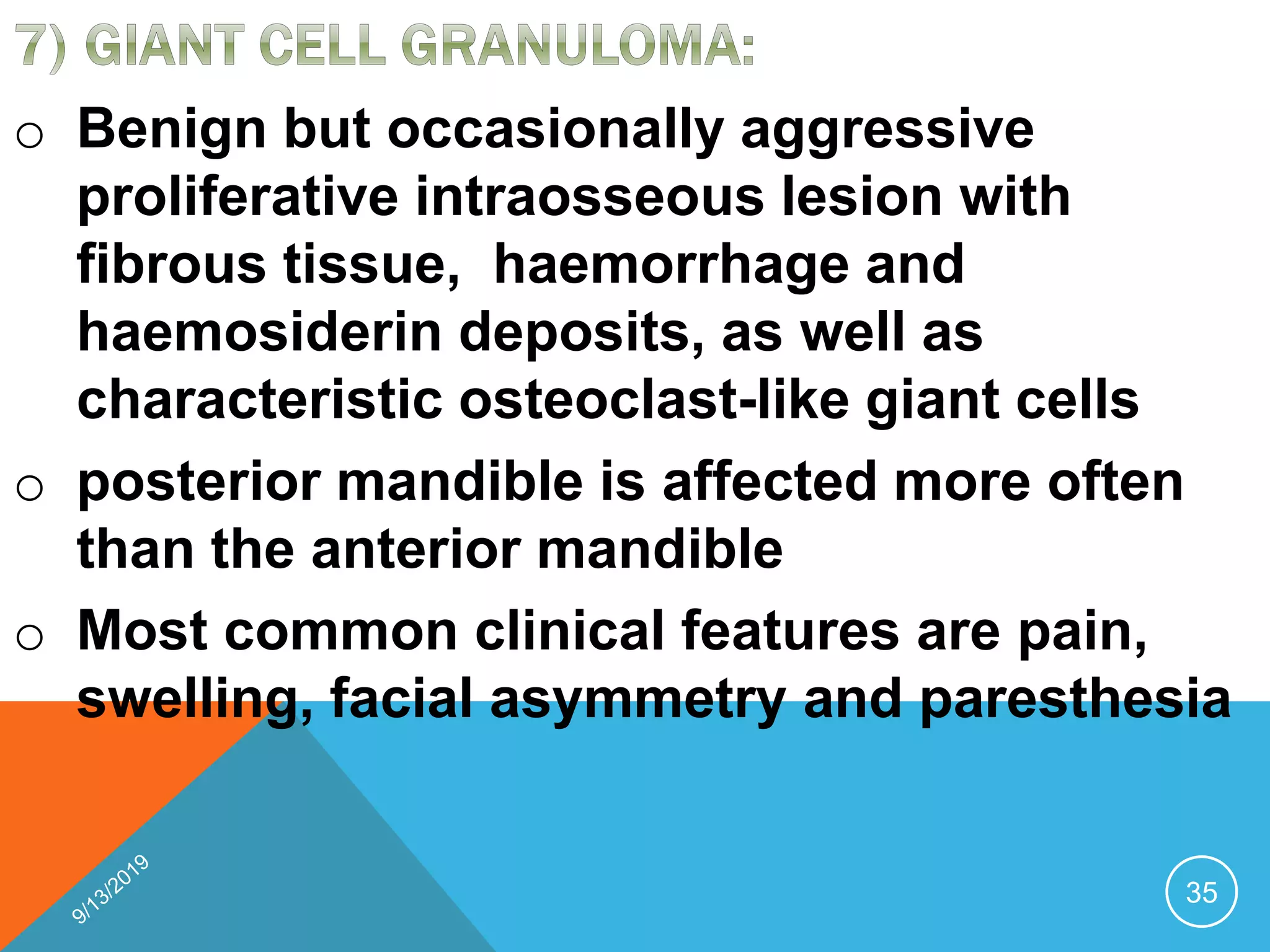 Differential diagnoses and management of mandibular radiolucent lesions ...