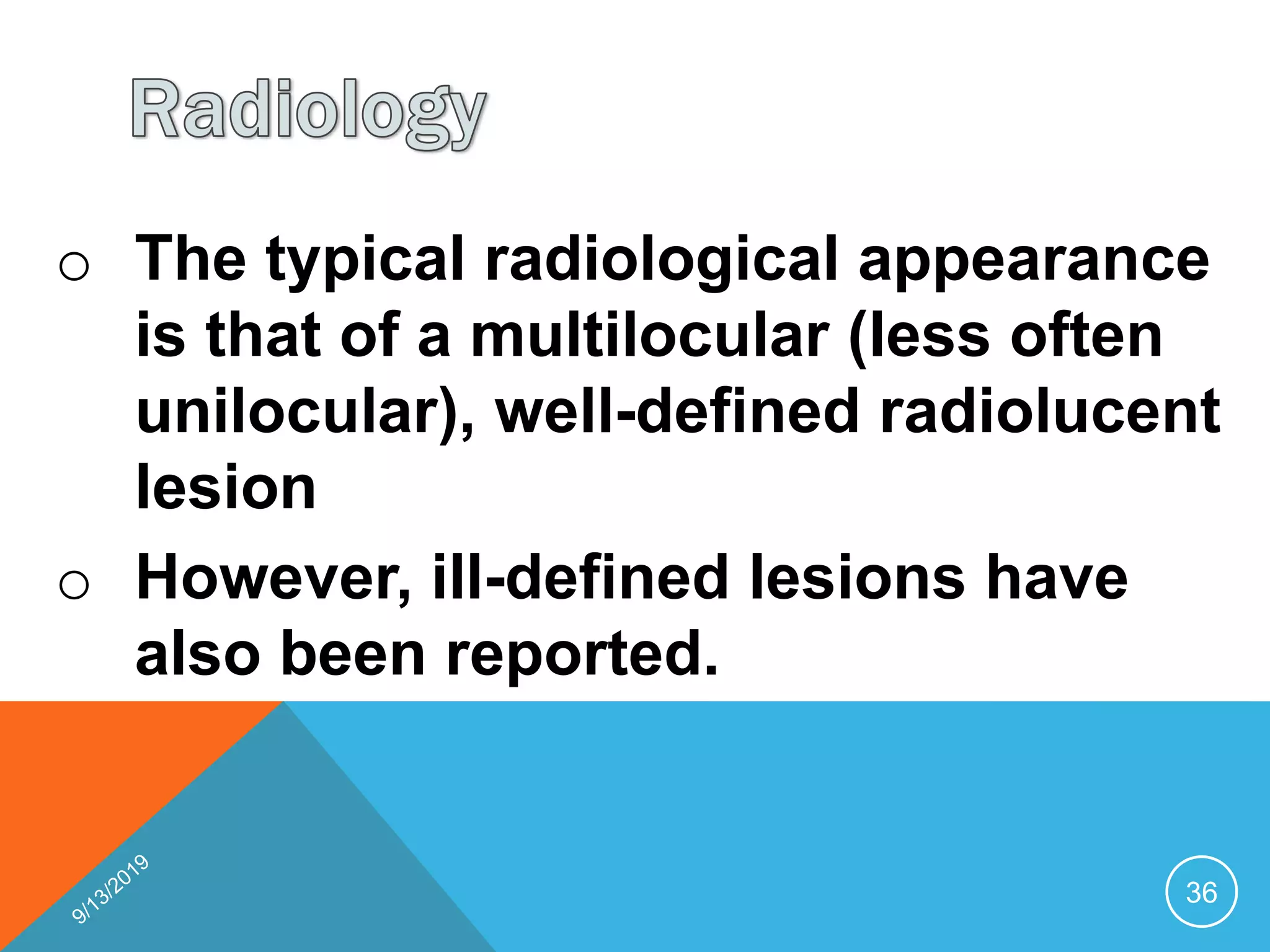 Differential diagnoses and management of mandibular radiolucent lesions ...