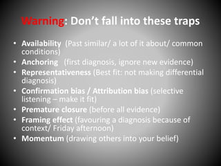 Lecture slides - Differential diagnosis | PPTX