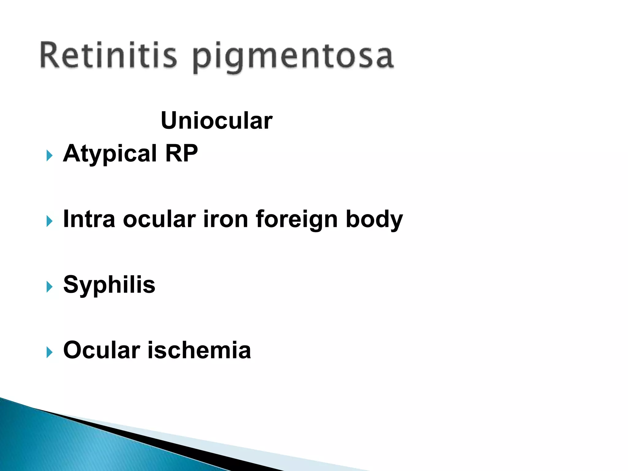 Differential diagnosis retina | PPTX | Eye and Vision Conditions ...
