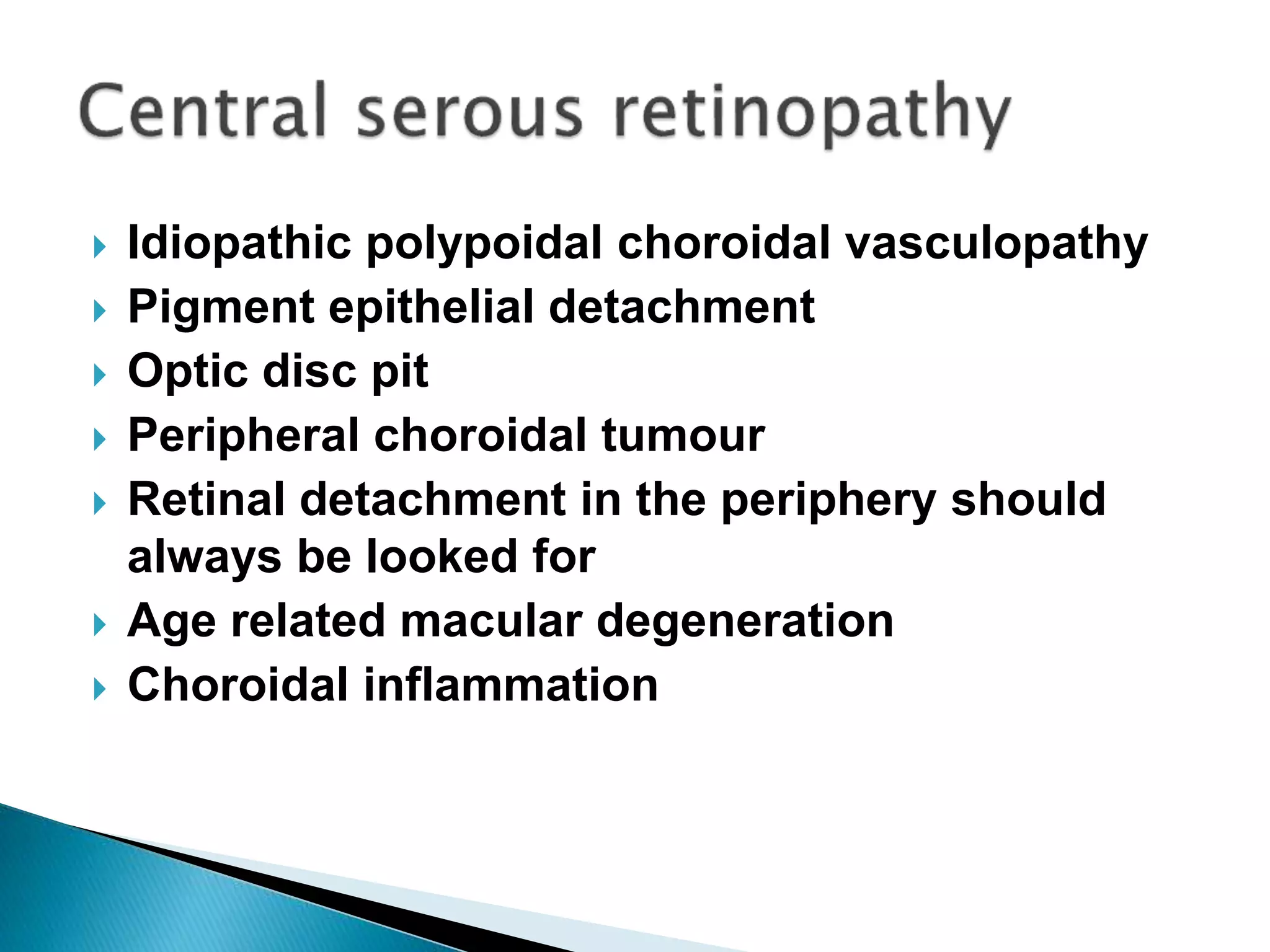 Differential diagnosis retina | PPTX | Eye and Vision Conditions ...
