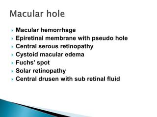 Differential diagnosis retina | PPTX | Eye and Vision Conditions ...