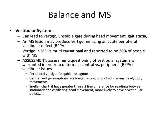 Differential diagnosis balance issues | PPTX