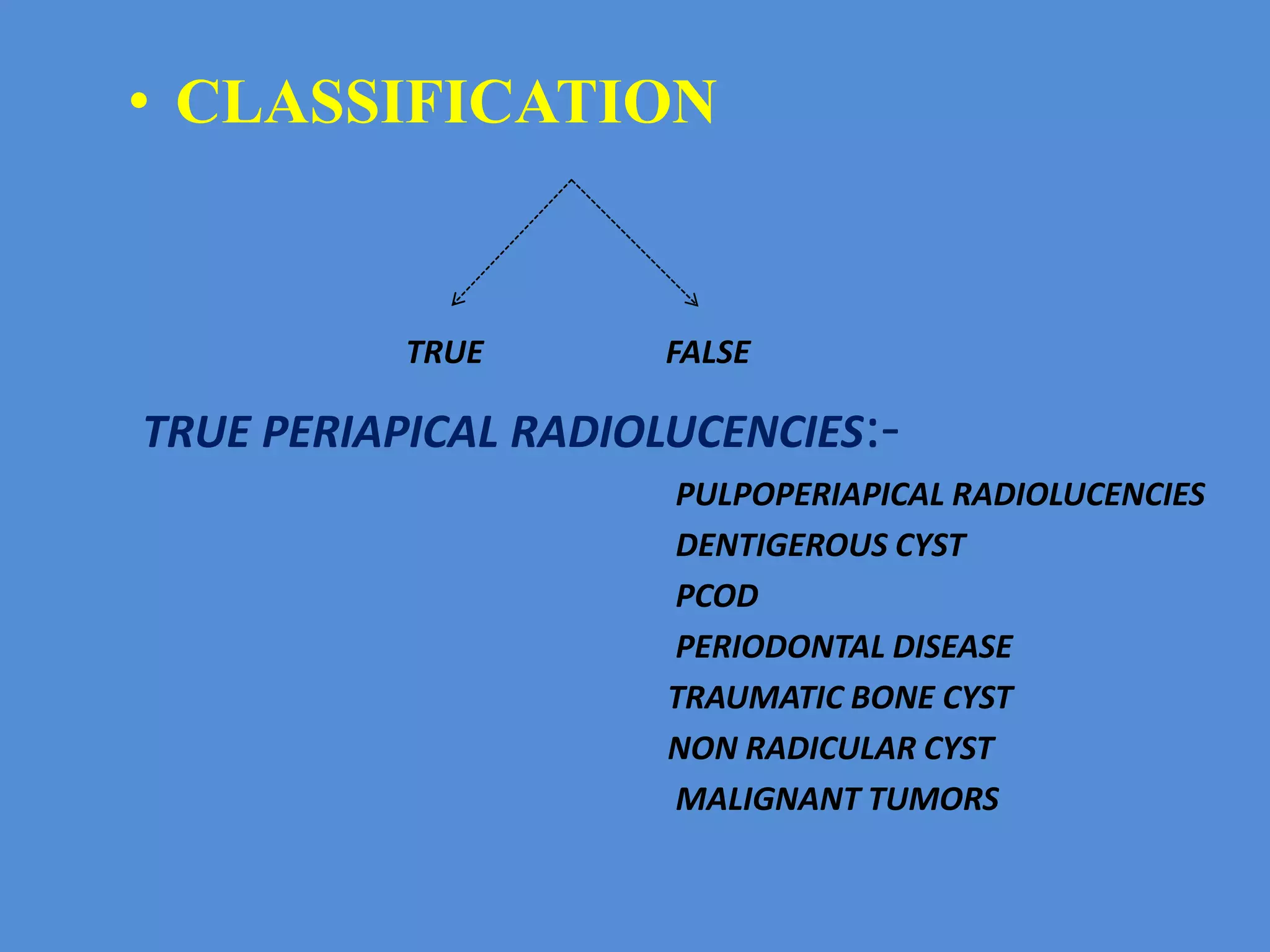 DIFFERENTIAL DIAGNOSIS FOR PERIAPICAL RADIOLUCENCY.pptx