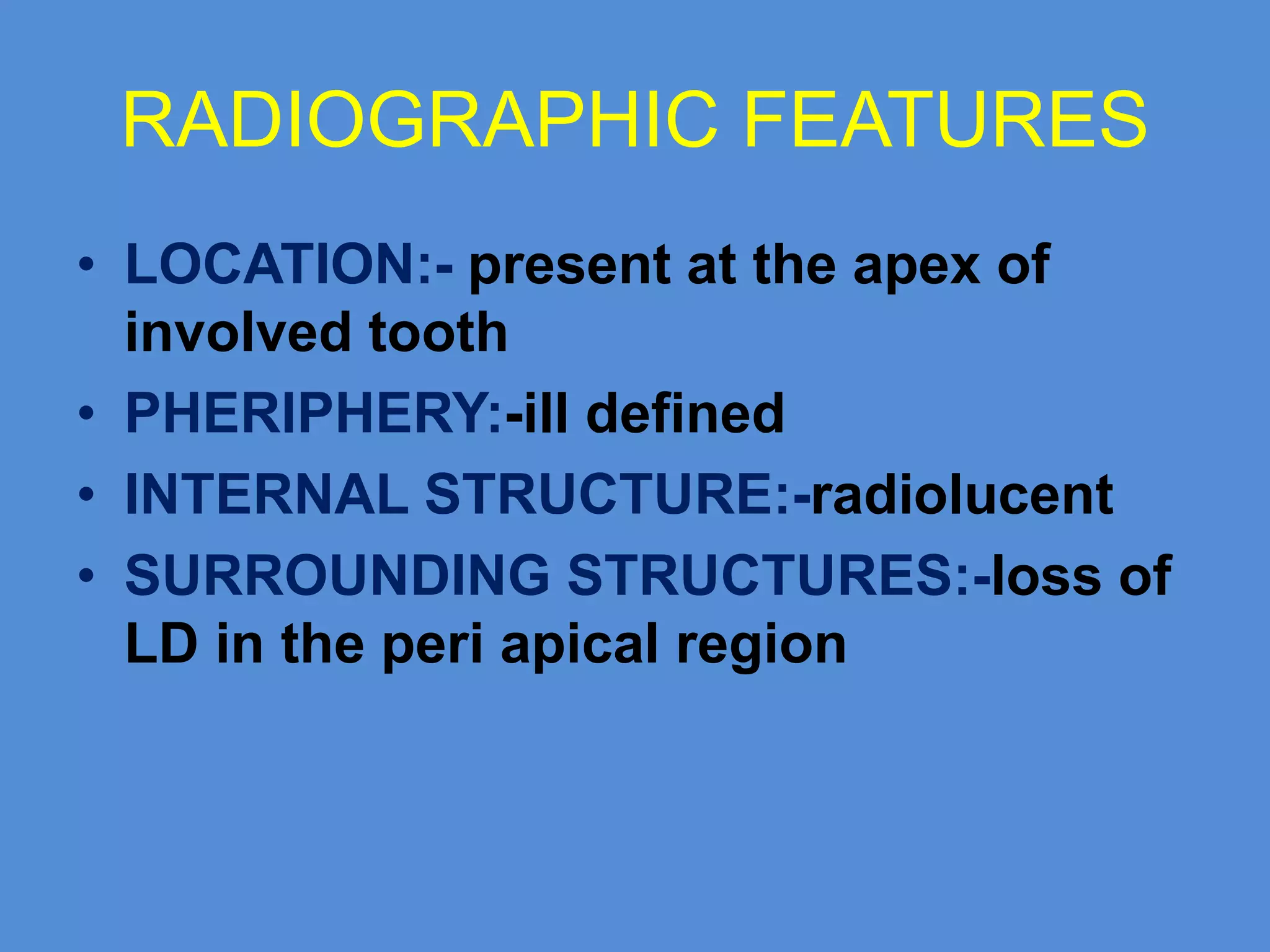 DIFFERENTIAL DIAGNOSIS FOR PERIAPICAL RADIOLUCENCY.pptx