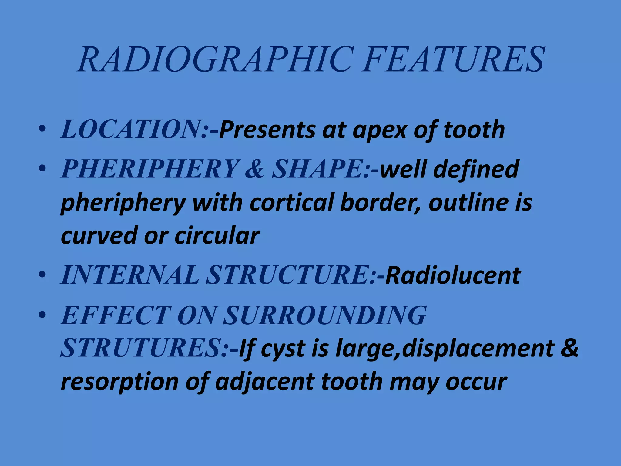 DIFFERENTIAL DIAGNOSIS FOR PERIAPICAL RADIOLUCENCY.pptx