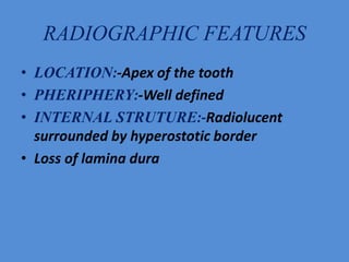 DIFFERENTIAL DIAGNOSIS FOR PERIAPICAL RADIOLUCENCY.pptx