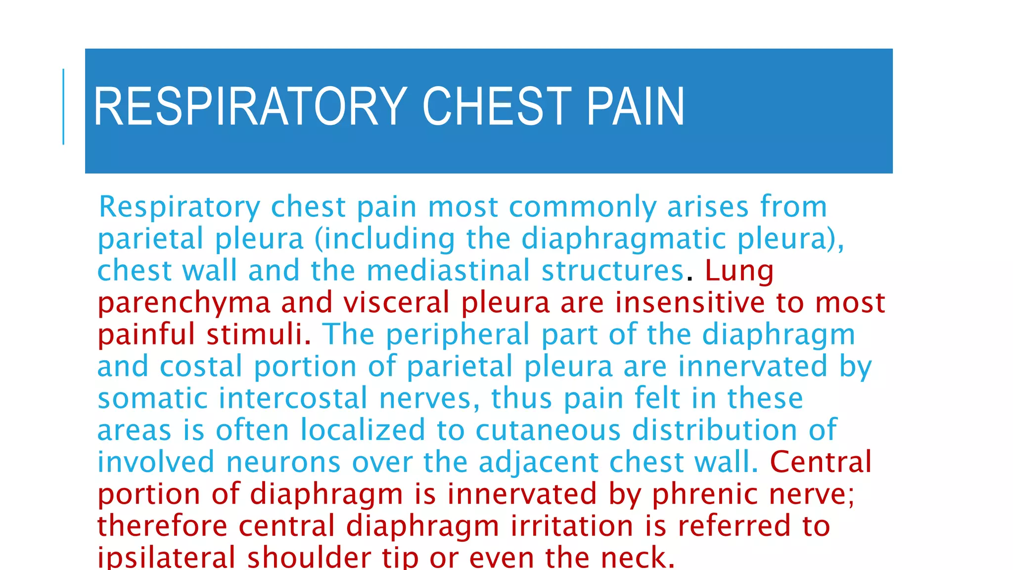 Differential diagnosis of chest pain | PPTX