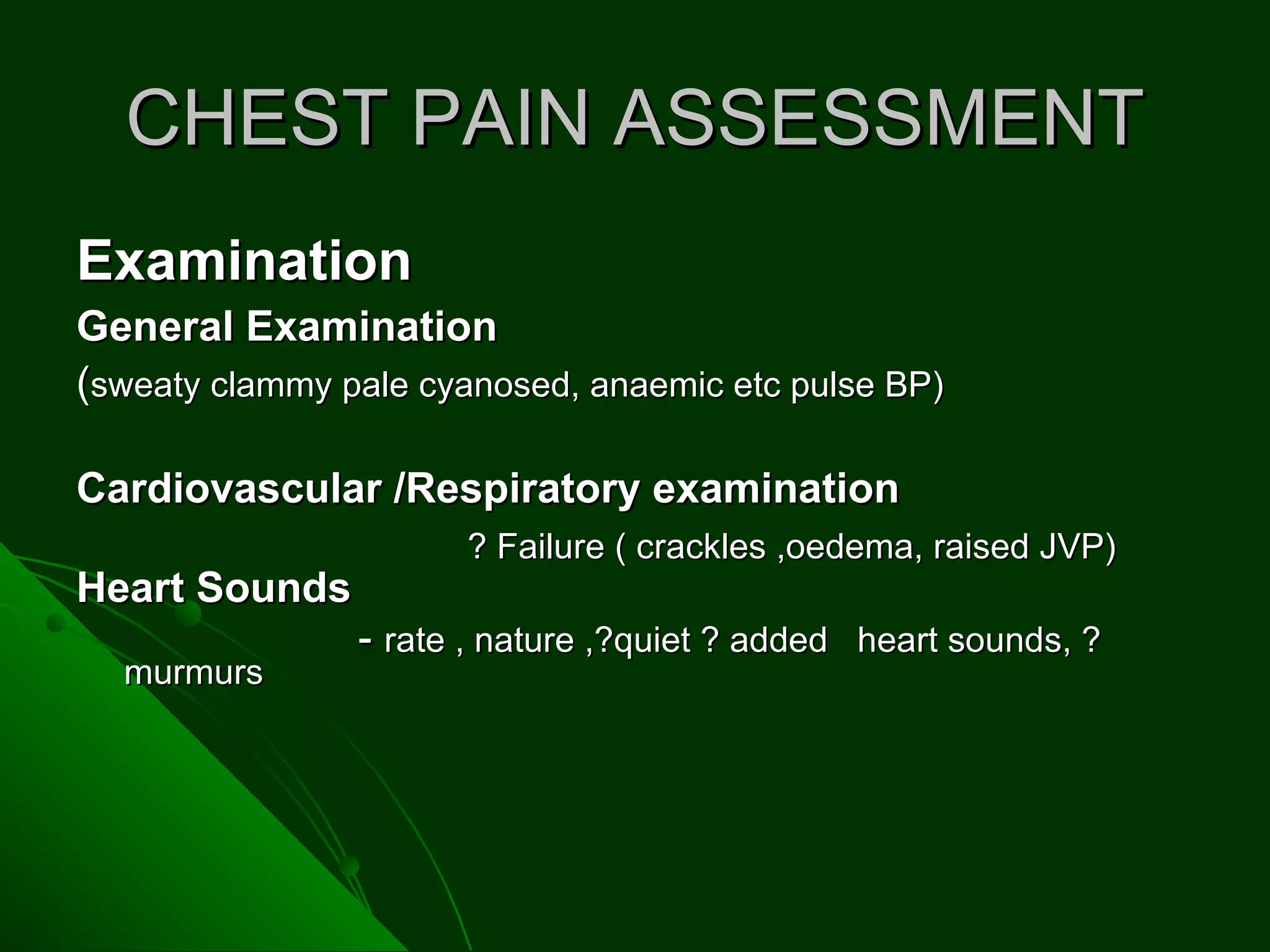 “Differential diagnosis of chest pain” by Dr Muhammad Farooque ...