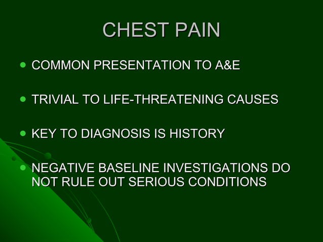 “Differential diagnosis of chest pain” by Dr Muhammad Farooque ...