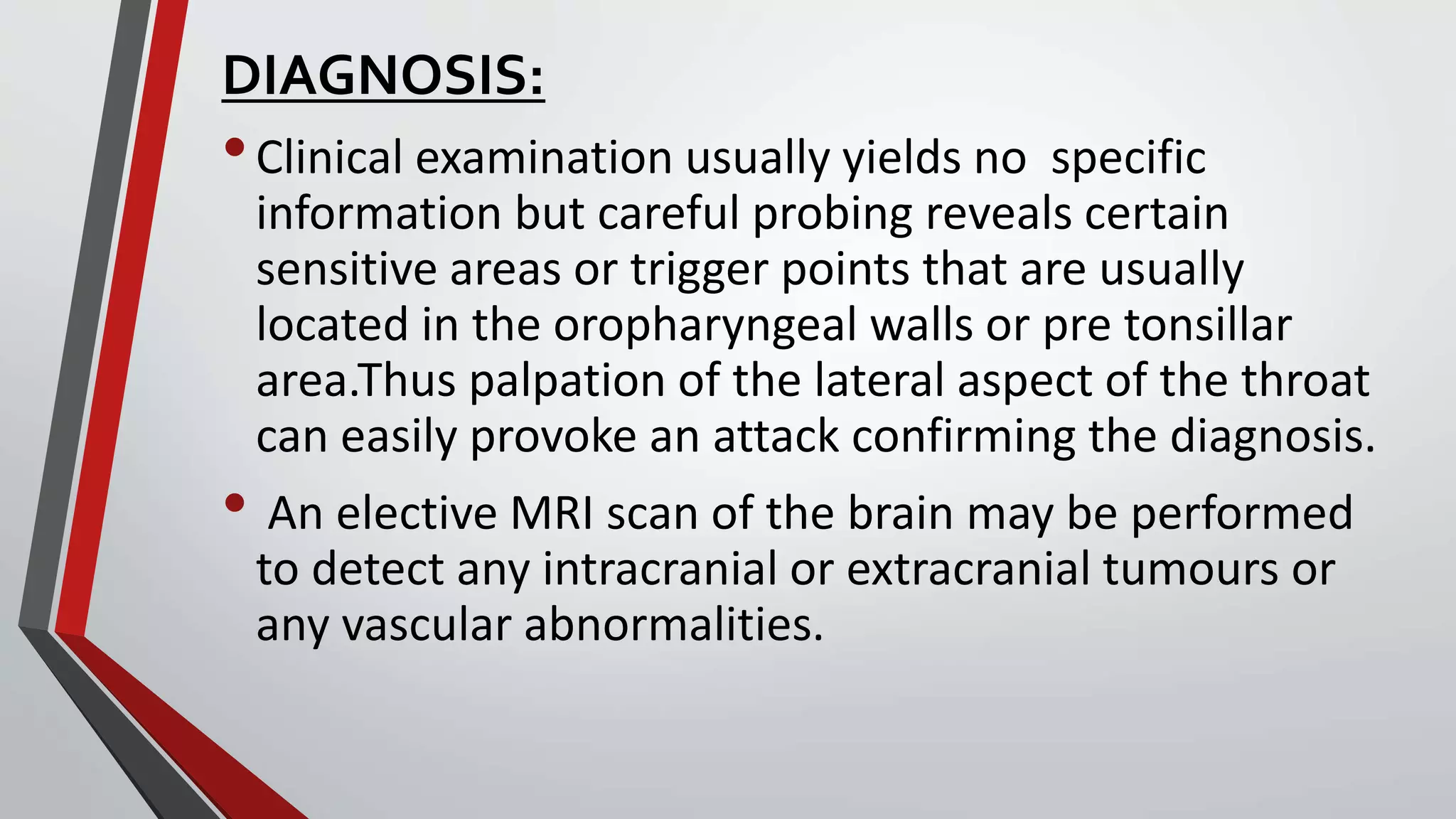 DIFFERENTIAL DIAGNOSIS OF CHRONIC UNILATERAL FACIAL PAIN ann ppt (1).pptx | Dental Health ...