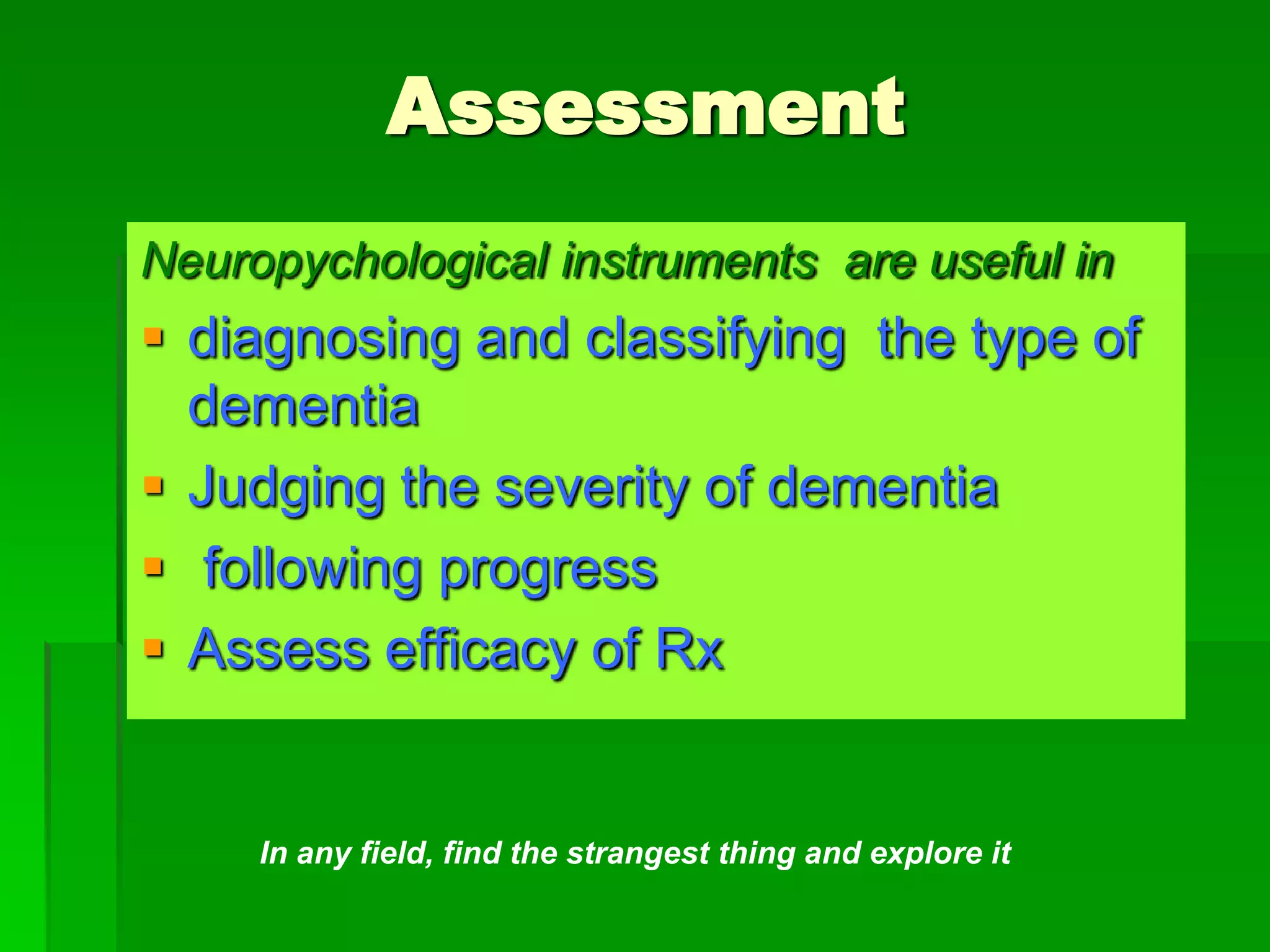 Differential diagnosis of dementia | PPT