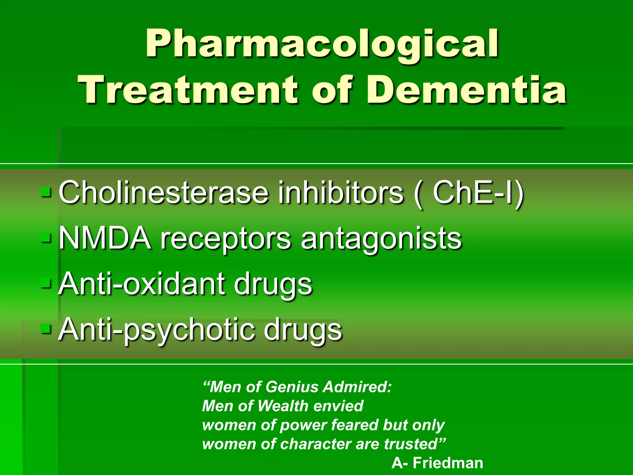 Differential diagnosis of dementia | PPT
