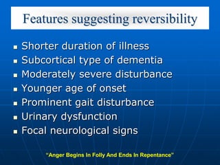 Differential diagnosis of dementia | PPT
