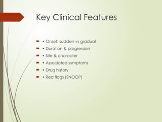 Differential Diagnosis of Headache based on the clinical picture | PPTX