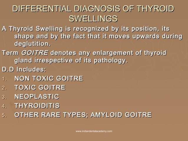 Differential Diagnosis Of Head And Neck Swellings Certified Fixed
