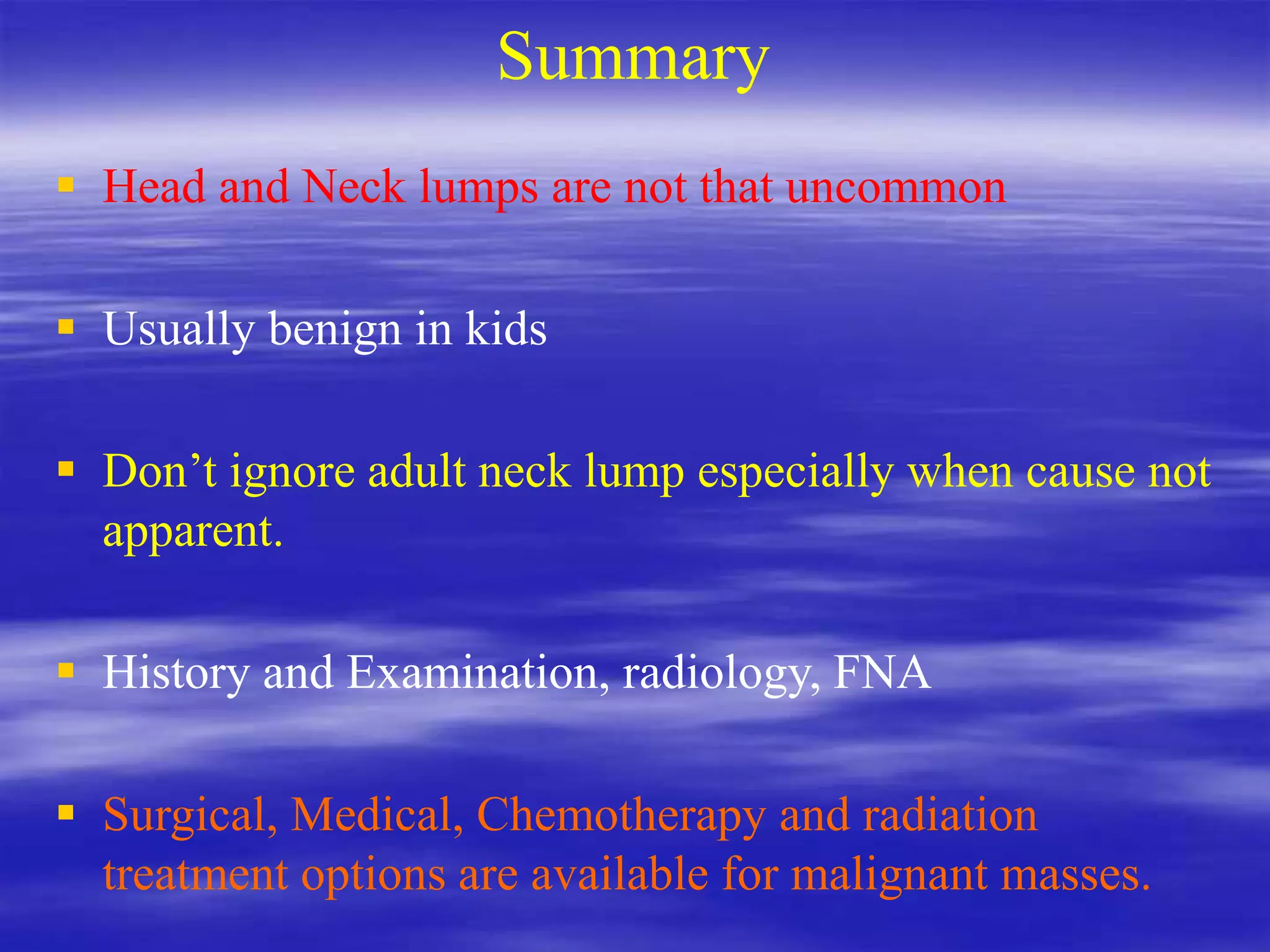 Differential diagnosis of head and neck swelling | PPT