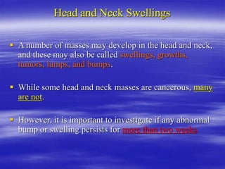 Differential diagnosis of head and neck swelling | PPT