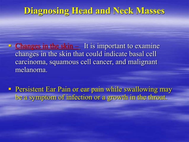 Differential diagnosis of head and neck swelling | PPT