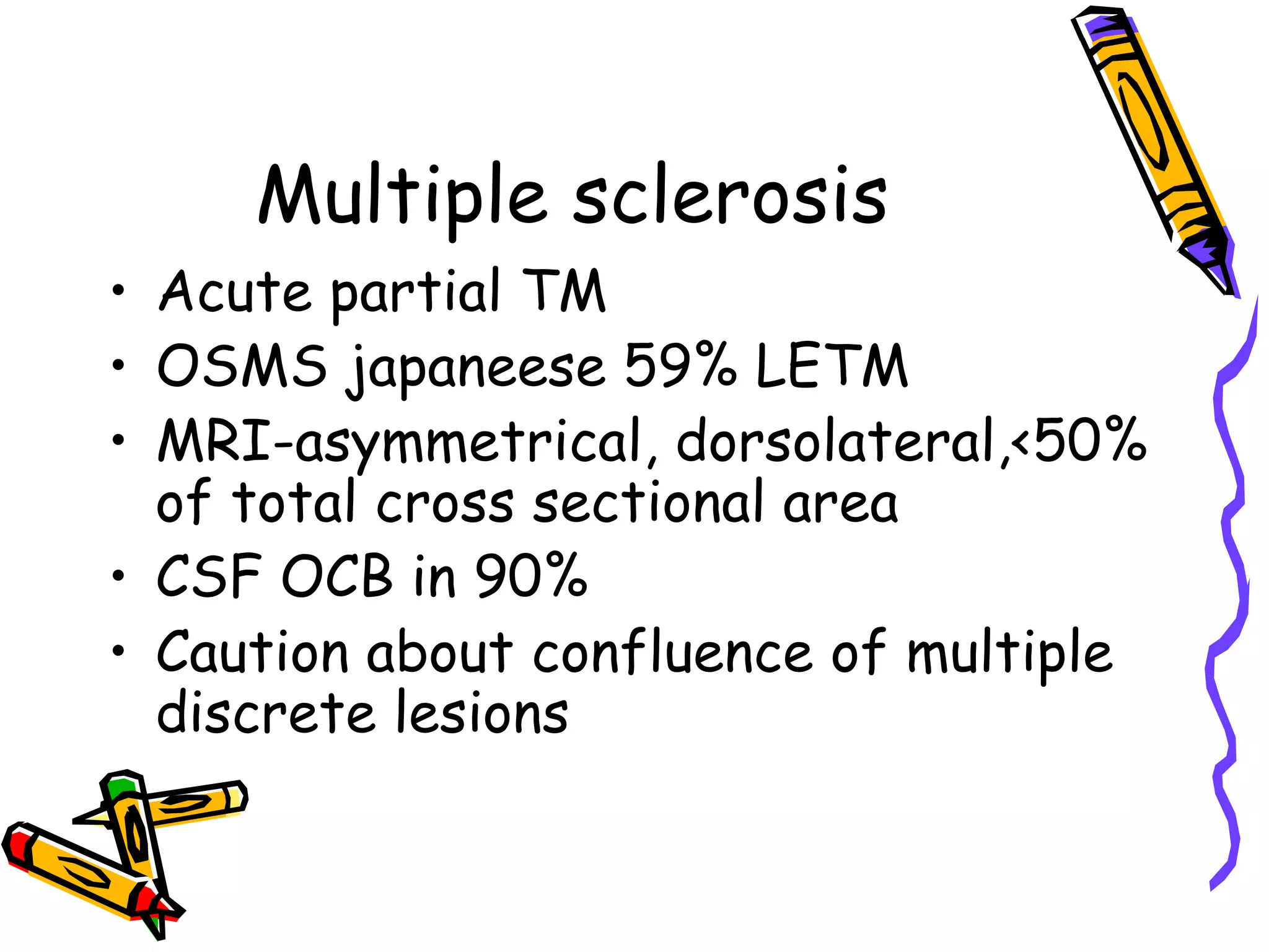 Differential diagnosis of LETM in adults | PPT
