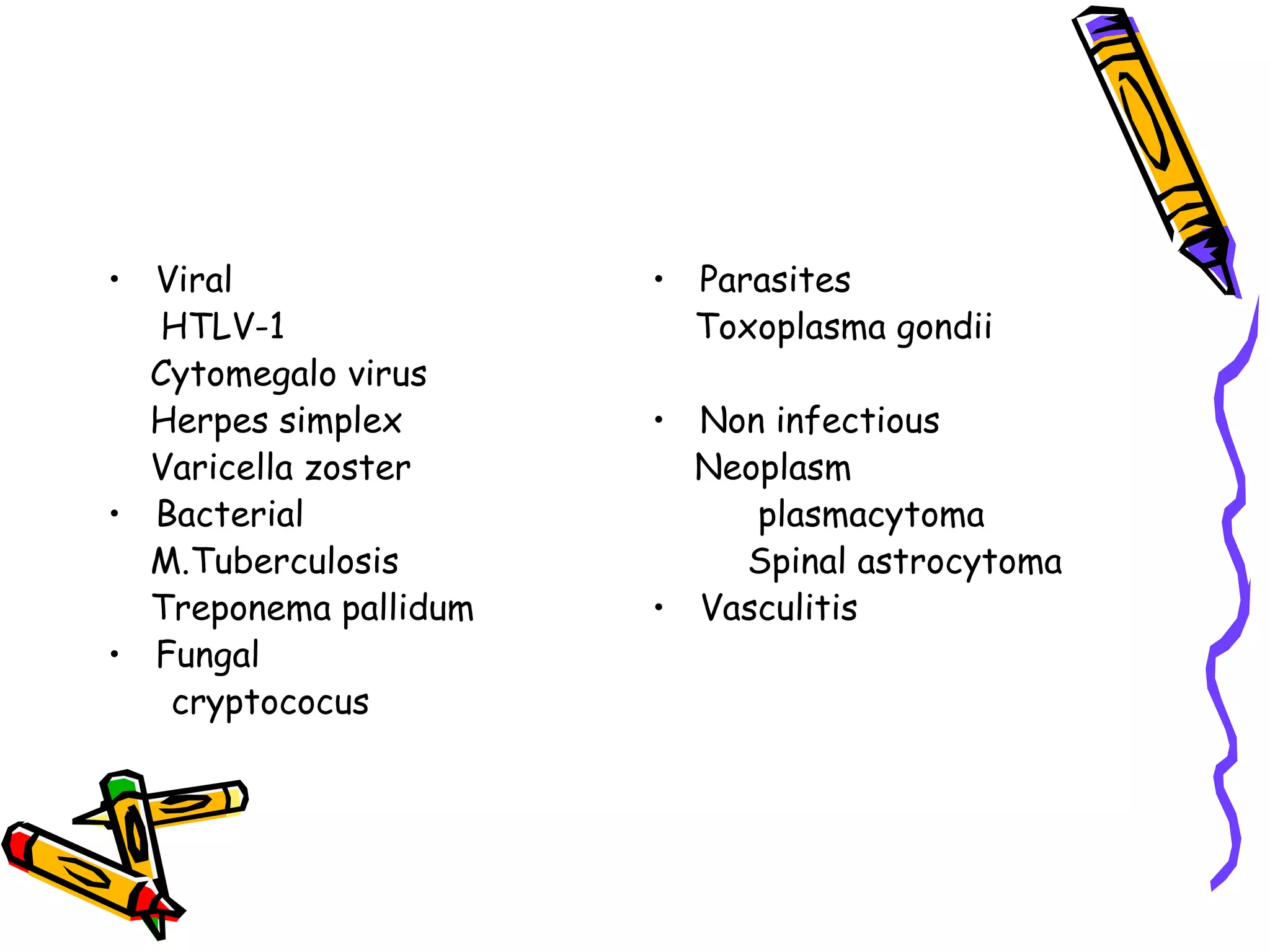 Differential diagnosis of LETM in adults | PPT