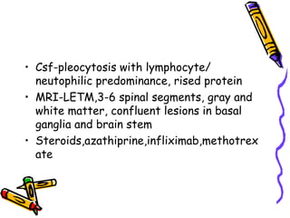 Differential diagnosis of LETM in adults | PPT