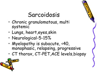 Differential diagnosis of LETM in adults | PPT