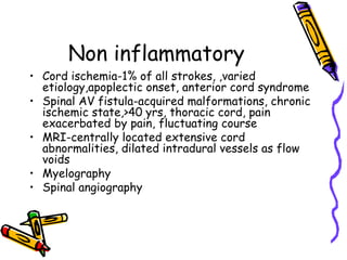 Differential diagnosis of LETM in adults | PPT
