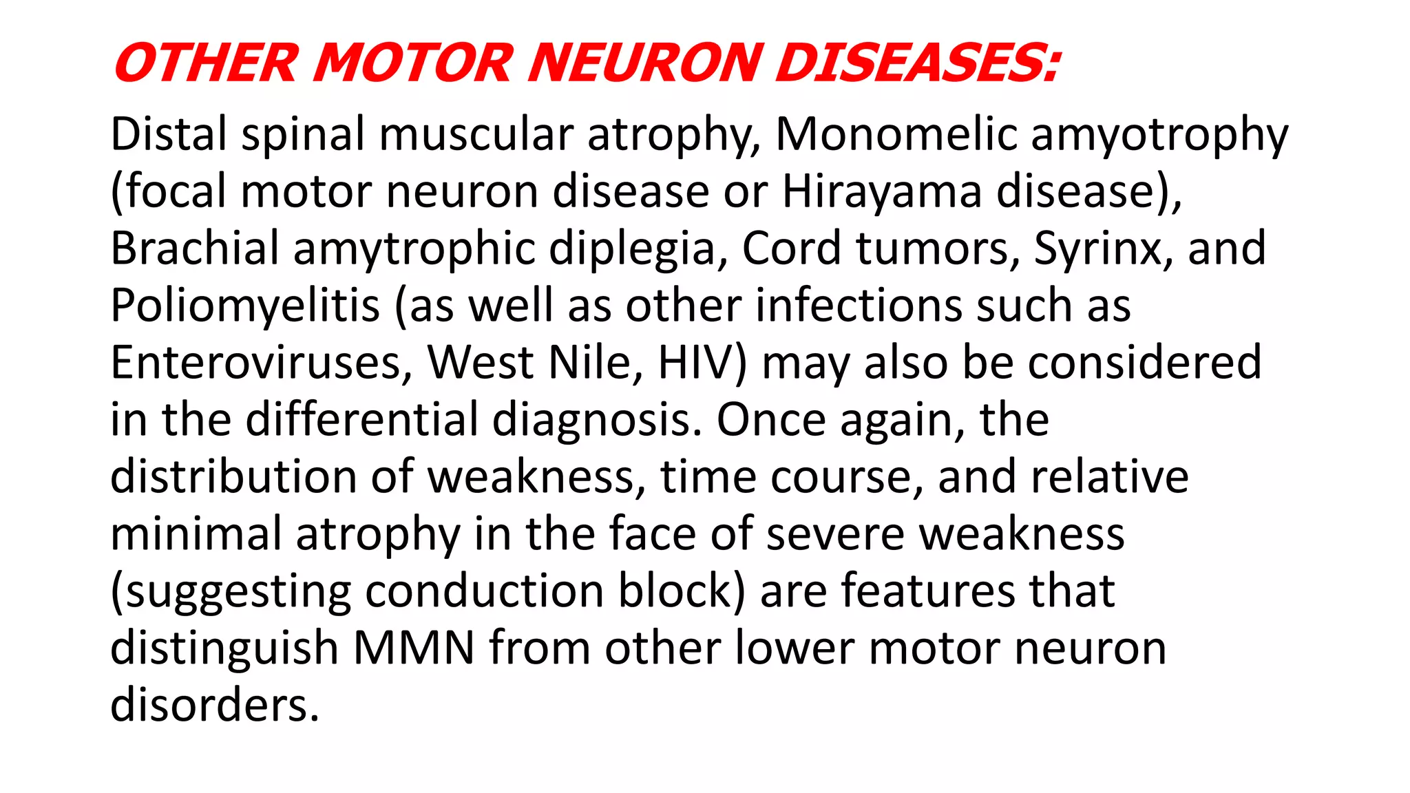 Differential diagnosis of motor lmn disorder | PPT