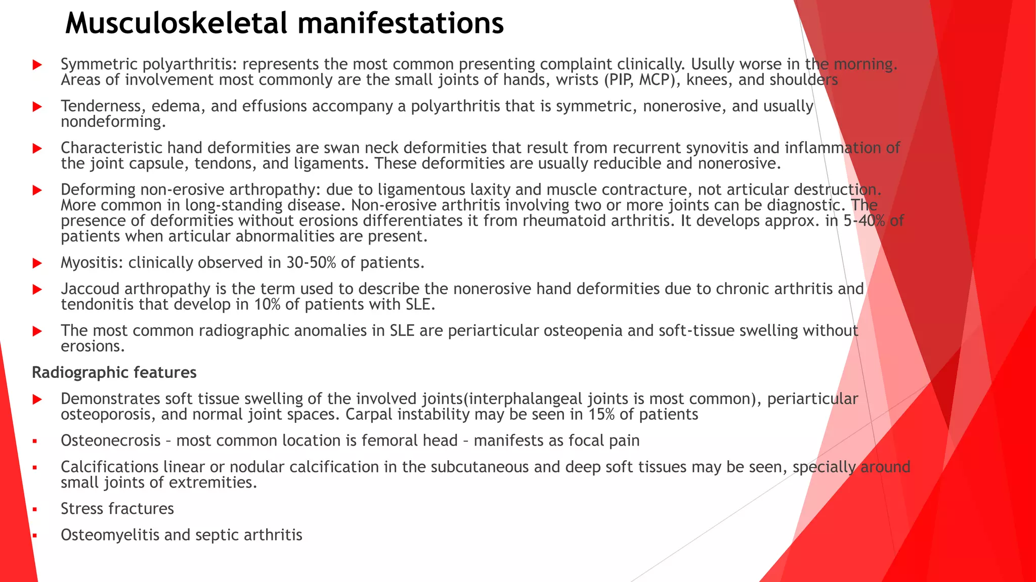 Differential diagnosis of musculoskeletal involvement in rheumatoid ...