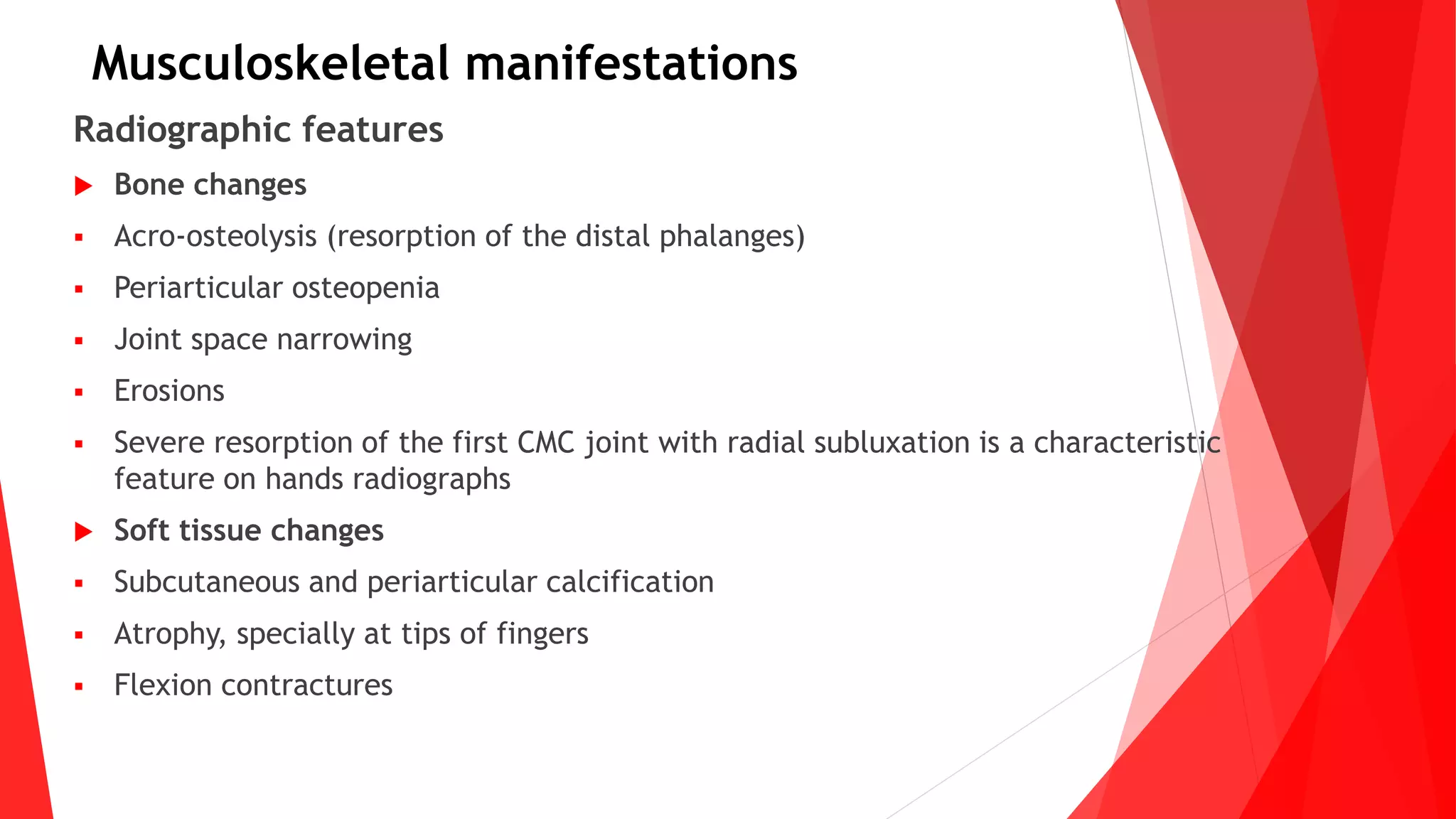 Differential diagnosis of musculoskeletal involvement in rheumatoid ...