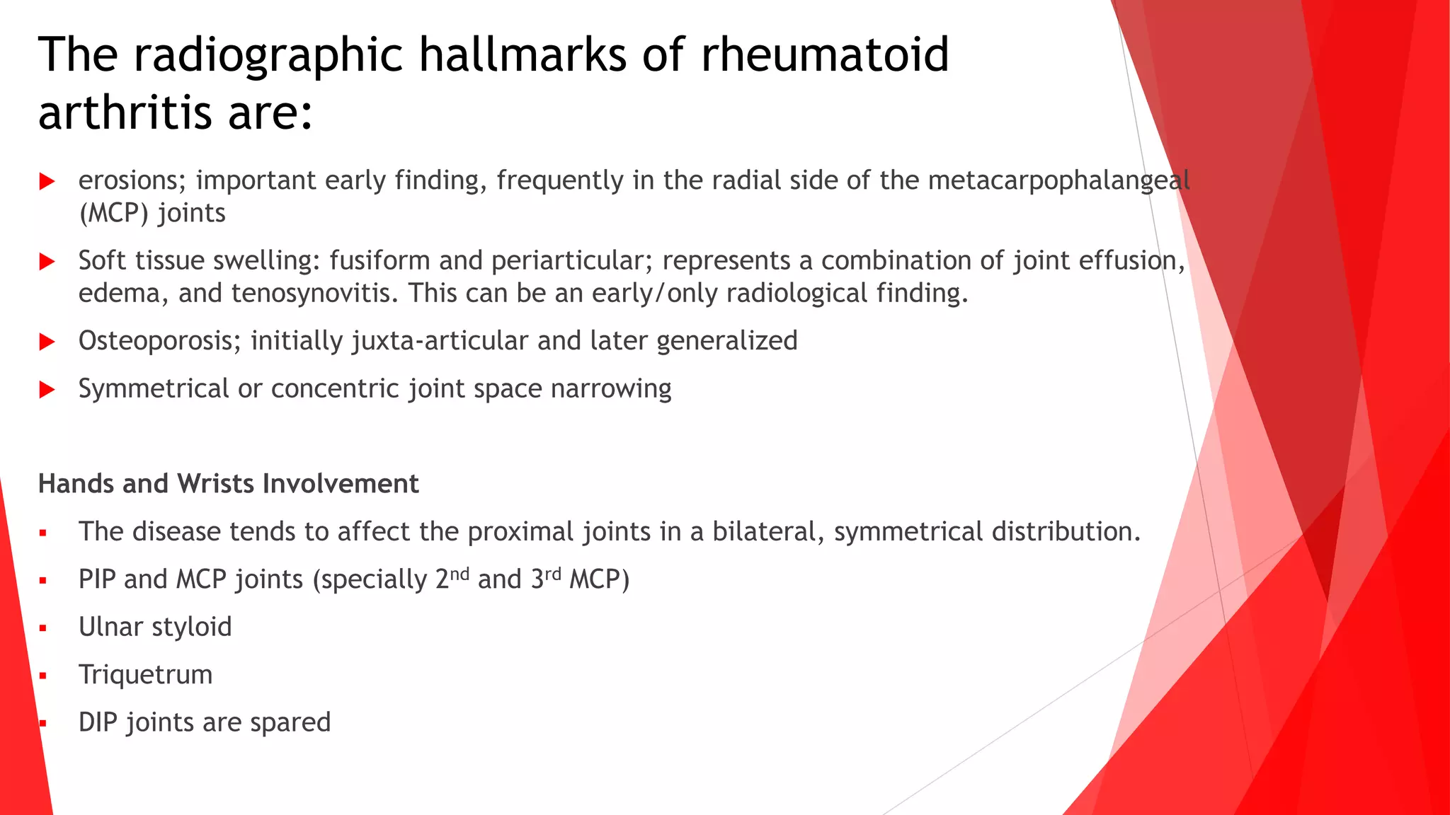 Differential diagnosis of musculoskeletal involvement in rheumatoid ...