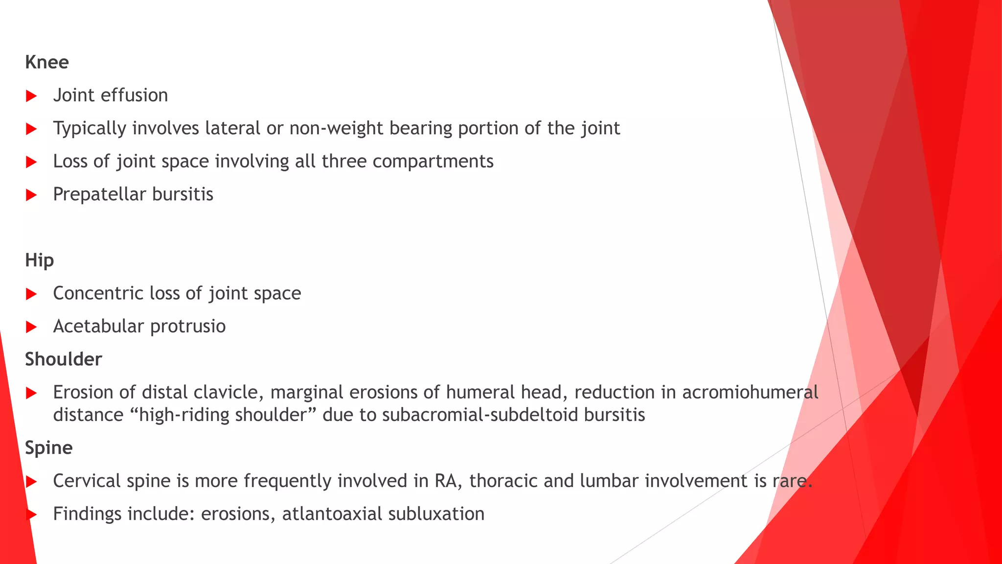 Differential diagnosis of musculoskeletal involvement in rheumatoid ...