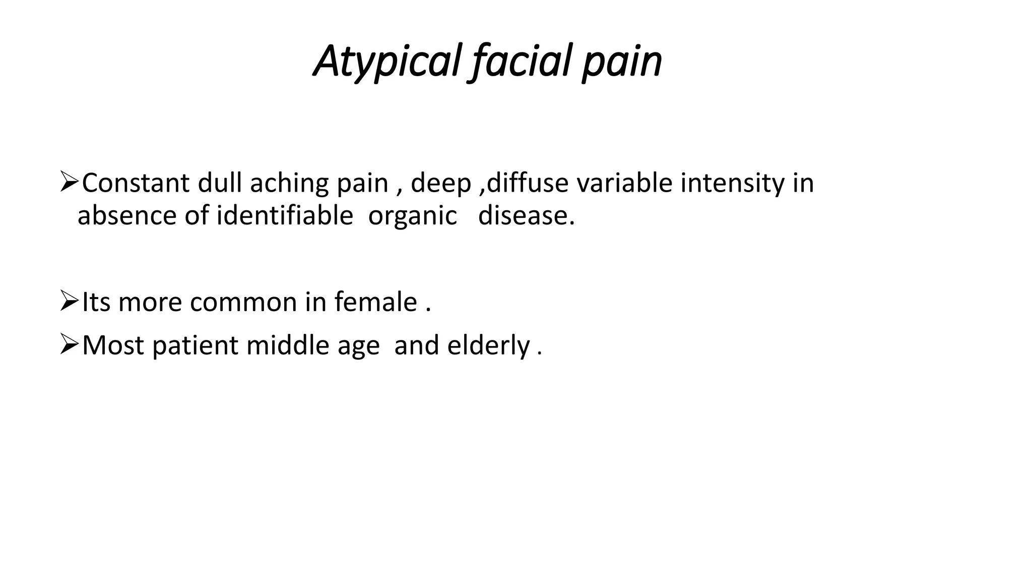 Differential diagnosis of orofacial pain | PPTX