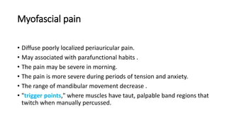 Differential diagnosis of orofacial pain | PPTX