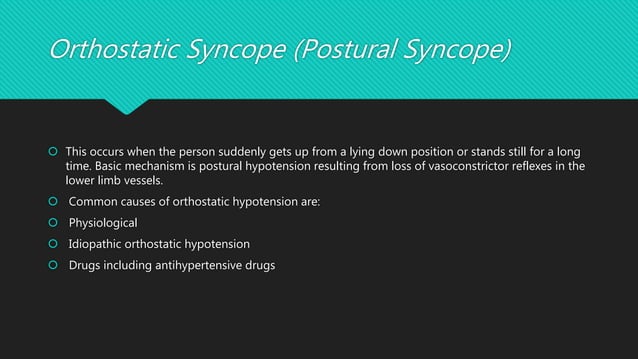 Differential Diagnosis of Syncope | PPT