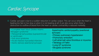 Differential Diagnosis of Syncope | PPTX