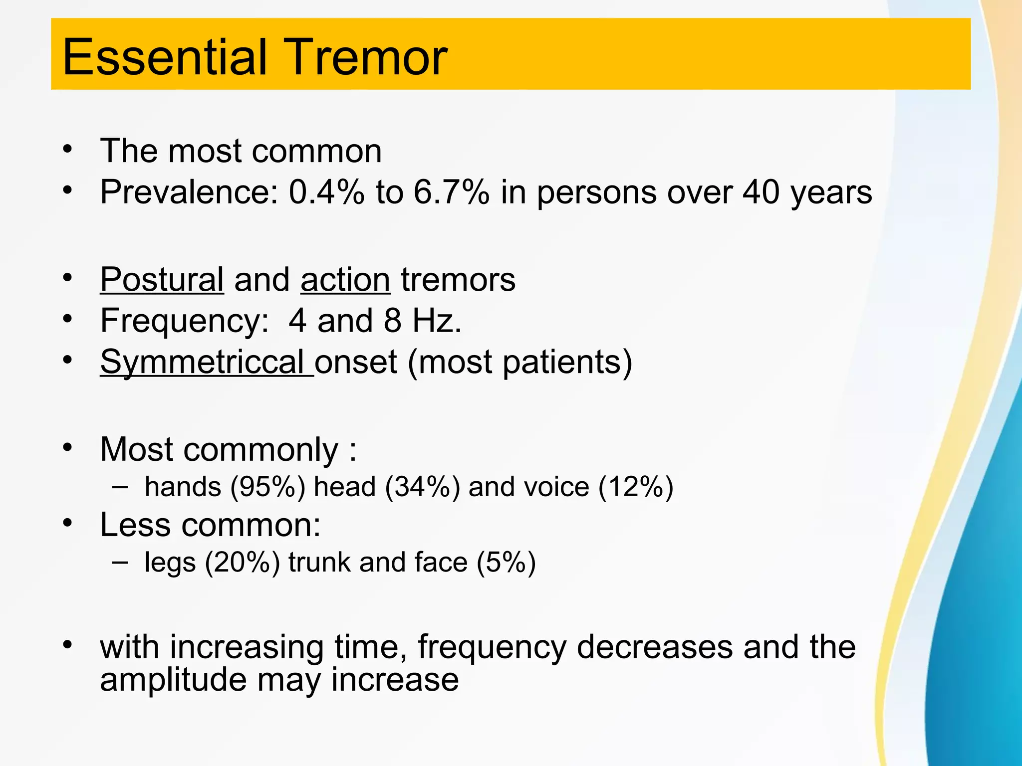 Differential diagnosis of tremors | PPT