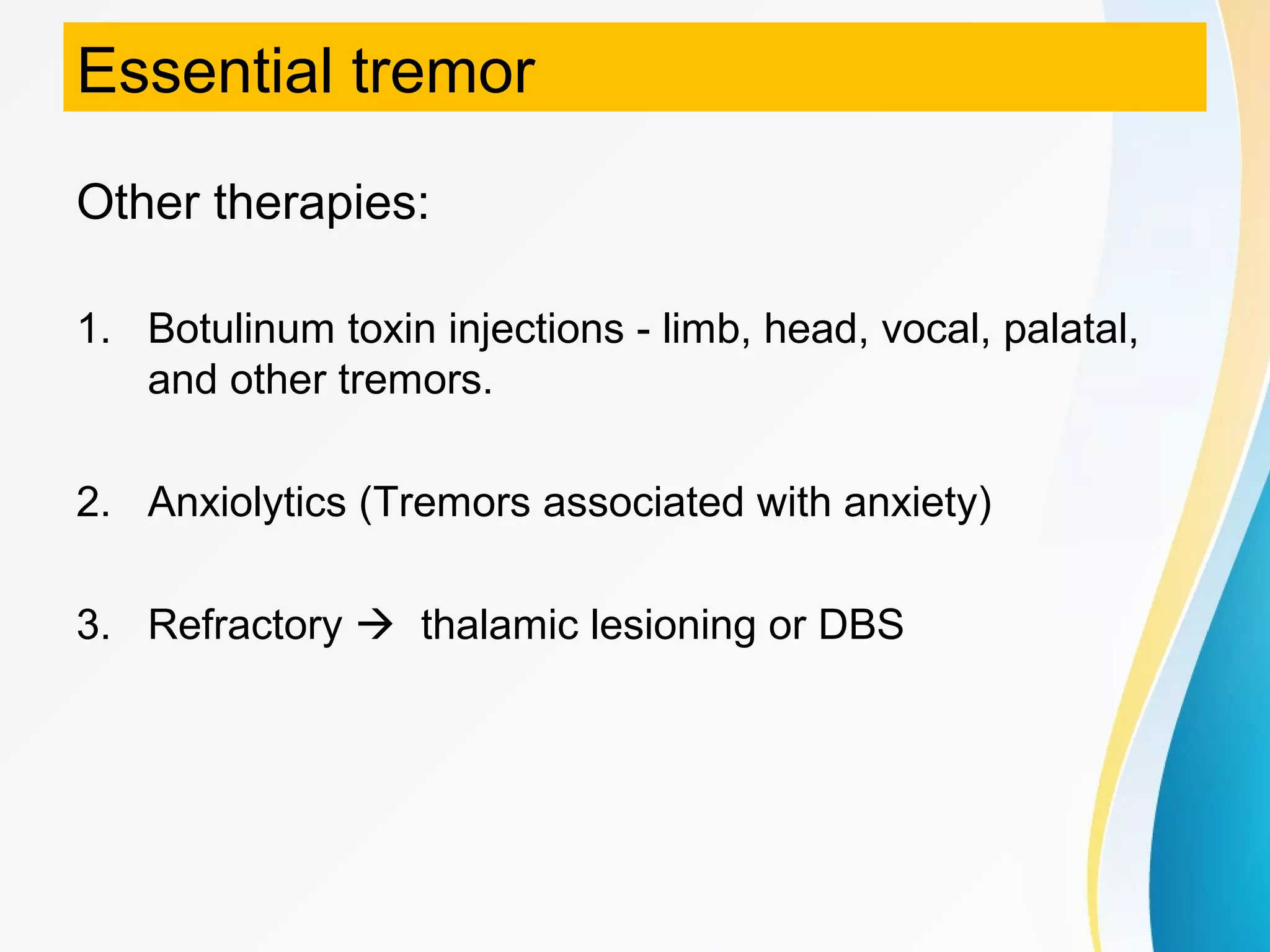 Differential diagnosis of tremors | PPT