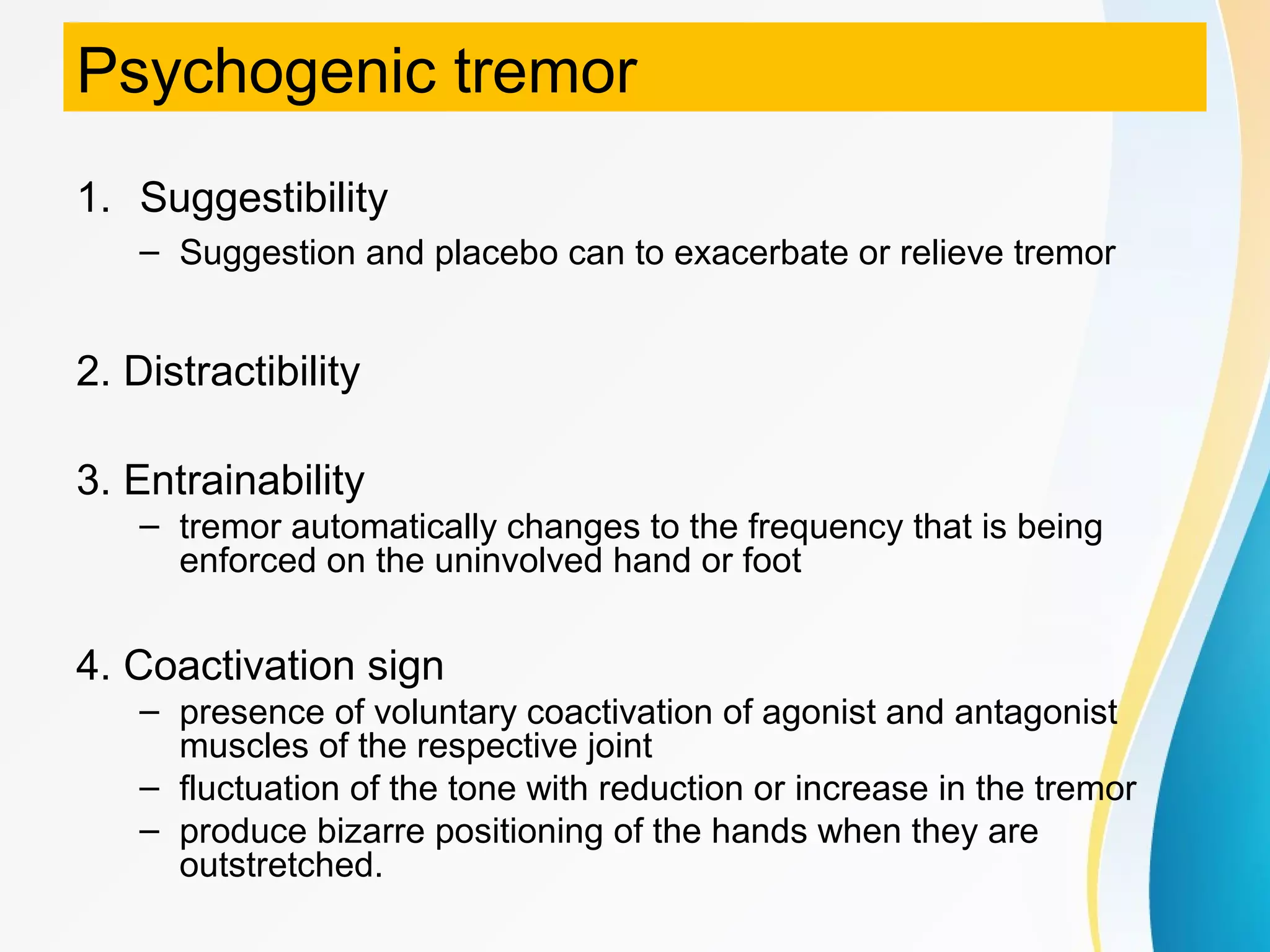 Differential diagnosis of tremors | PPT