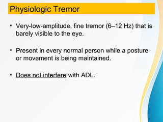 Differential diagnosis of tremors | PPT
