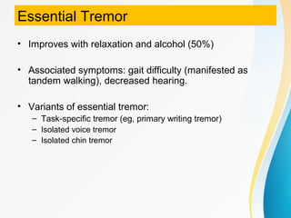 Differential diagnosis of tremors | PPT
