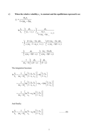 Differential distillation | PDF