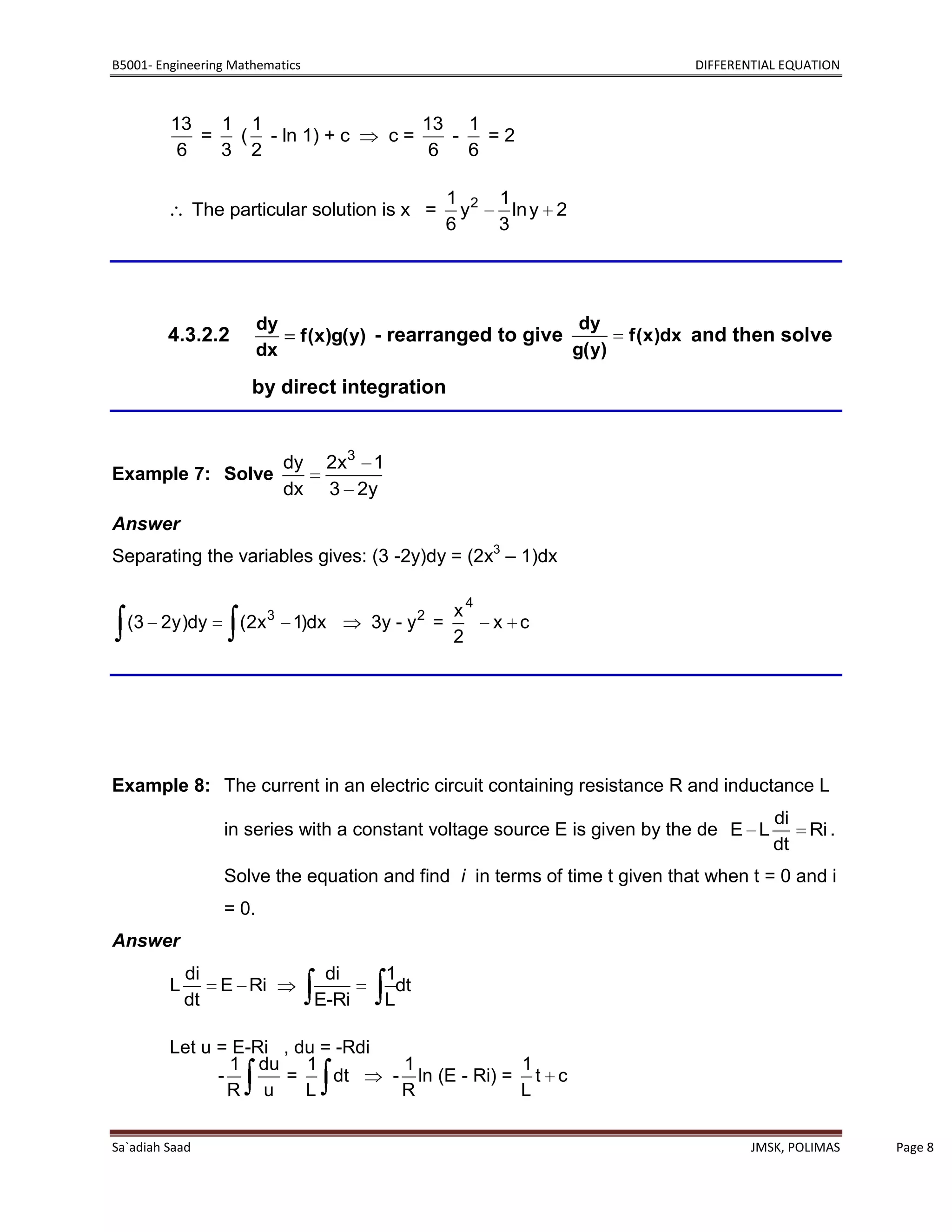 Differential equation | PDF