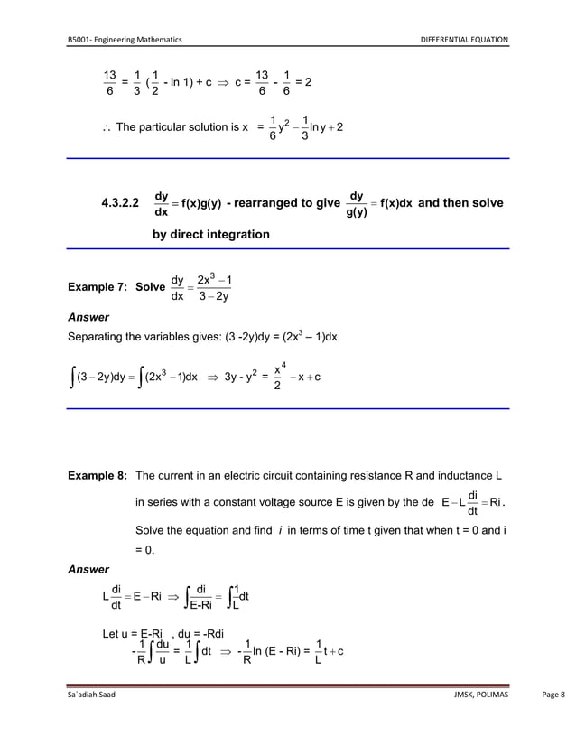 Differential equation | PDF