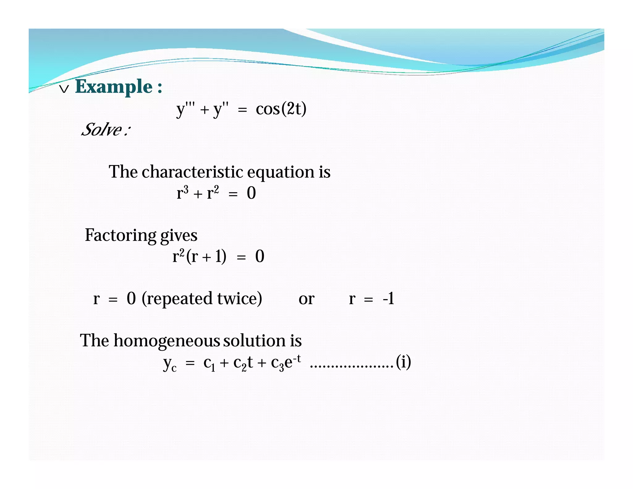 Higher Differential Equation | PDF