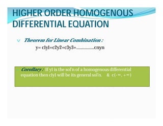 Higher Differential Equation | PDF