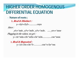 Higher Differential Equation | PDF