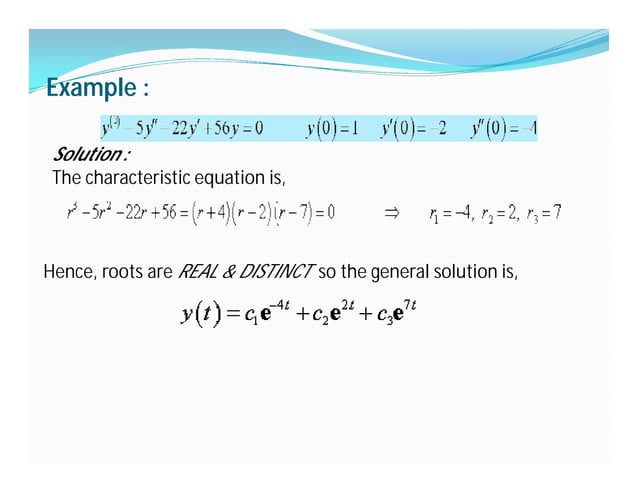 Higher Differential Equation | PDF